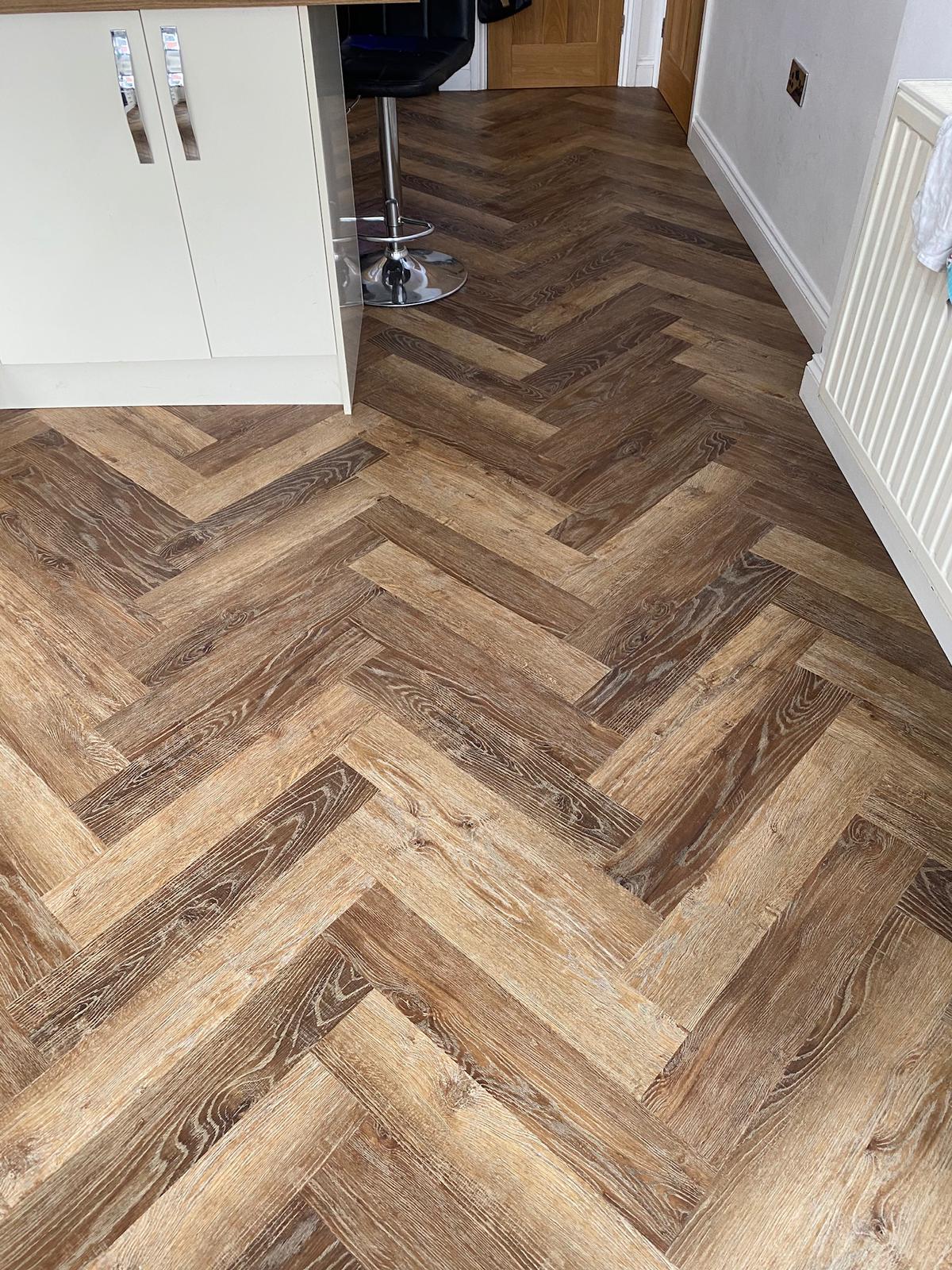 Norwegian Oak LVT Herringbone - Floor Depot